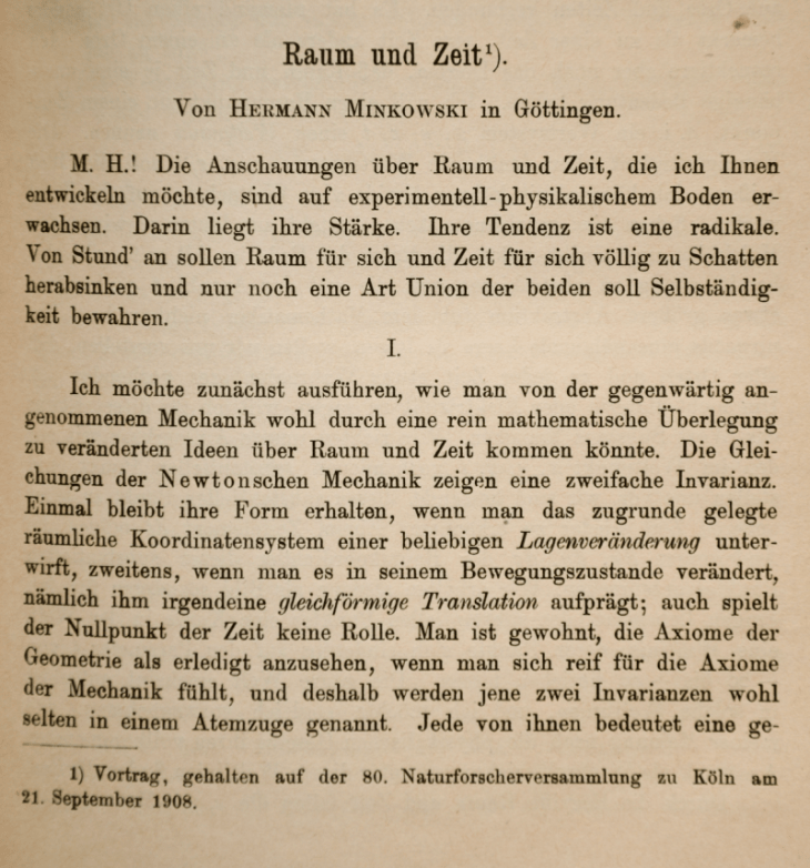Hermann Minkowski’s Spacetime: The Theory that Einstein Overlooked ...