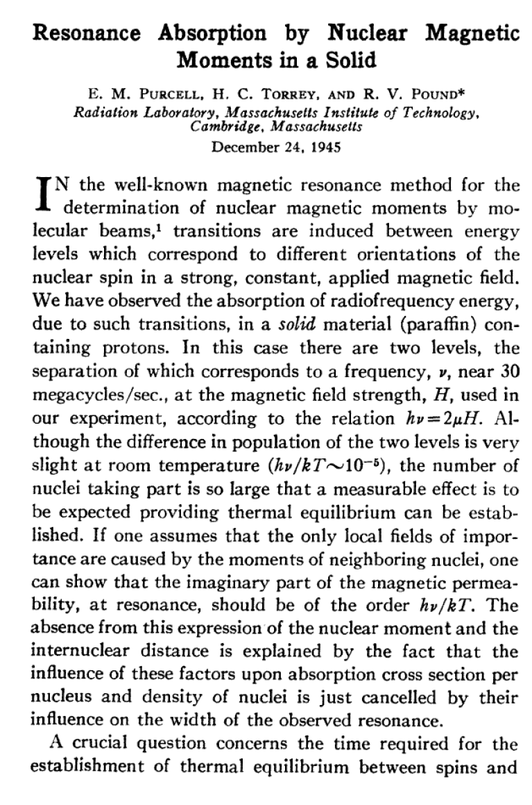 Edward Purcell: From Radiation to Resonance | Galileo Unbound